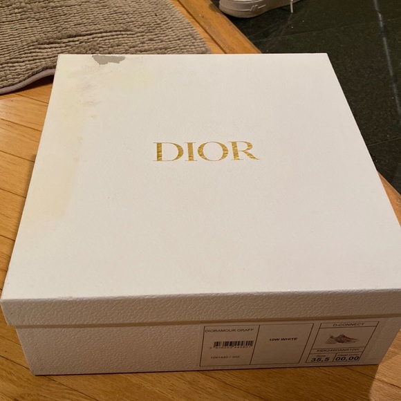 Dior | Accessories | Stained Dior Shoe Box Original With Dust Bag 2 Pc ...
